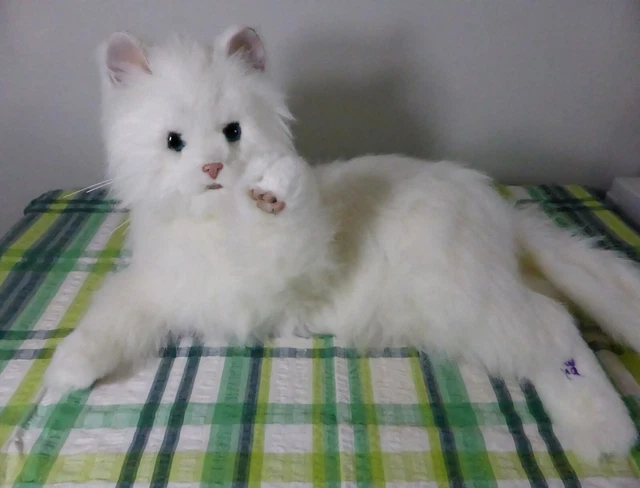 FURREAL FRIENDS &LULU& WHITE KITTY CAT Electronic Interactive Toy Pet ...