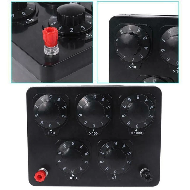 0-9999 OHM SIMPLE Resistance Box Precision Variable Decade Resistor ...