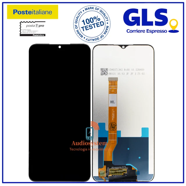 DISPLAY TOUCH SCREEN per ONEPLUS NORD CE 3 LITE CPH2467 CPH2465 VETRO ...