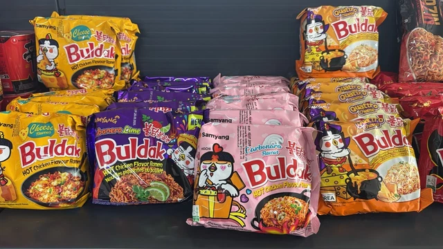 SAMYANG BULDAK NUCLEAR Fire Fried Super Hot Spicy Noodle 5 Pack £10.69 ...