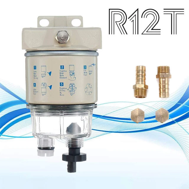 R12T BOAT MARINE Rotation Oil Fuel Filter Water Separator R12 R12S R12T ...
