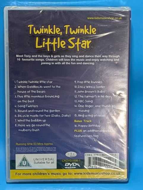 TWINKLE TWINKLE LITTLE Star (well loved songs to sing and dance to) DVD ...