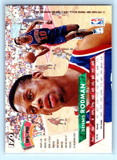 1993-94 FLEER ULTRA Dennis Rodman San Antonio Spurs #170 EUR 1,46 ...