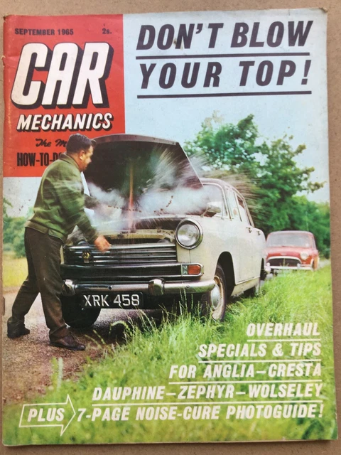 CAR MECHANICS MAGAZINE - September 1965 - Anglia, Cresta, Dauphine ...