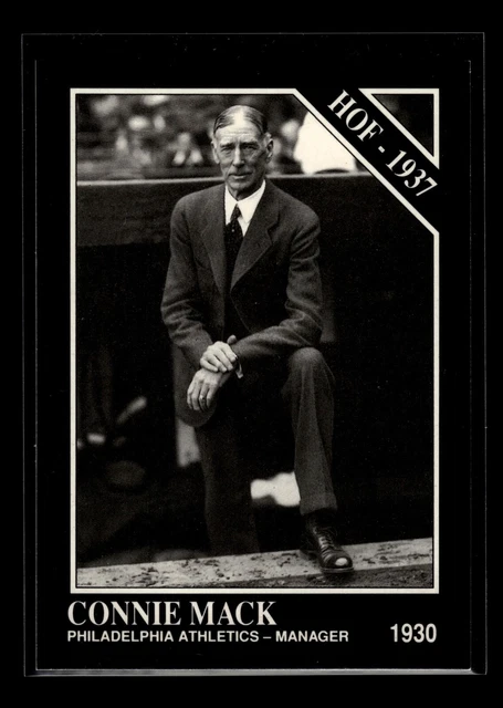 46 ~ CONNIE Mack HOF ~ 1991 The Sporting News Conlon ~ BASE ~EX~BAS EUR ...