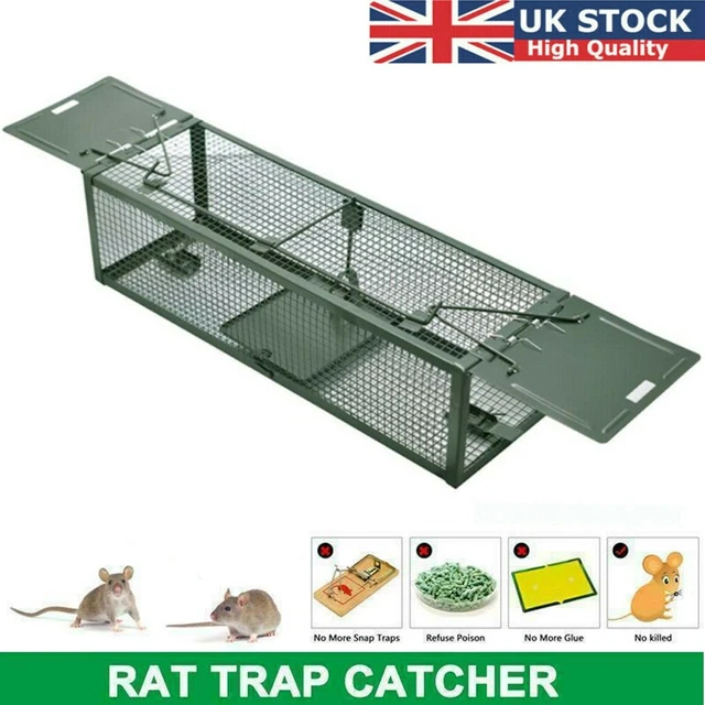 RAT TRAP SQUIRREL Trap Heavy Duty Metal Humane Live Vermin Pest Animal ...