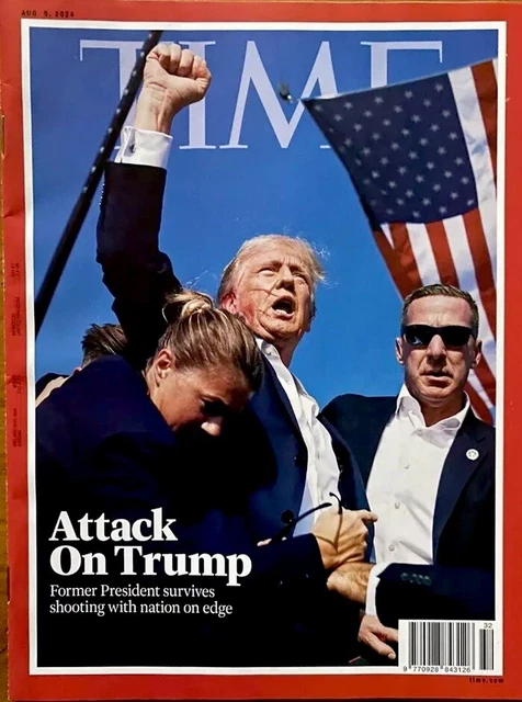TIME MAGAZINE 2024 Donald Trump Attack Assassination Shot NO MAILING ...