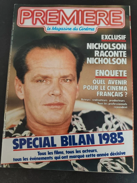 MAGAZINE PREMIÈRE NUMÉRO 106 Janvier 86 Nicholson Spécial bilan 1985 ...