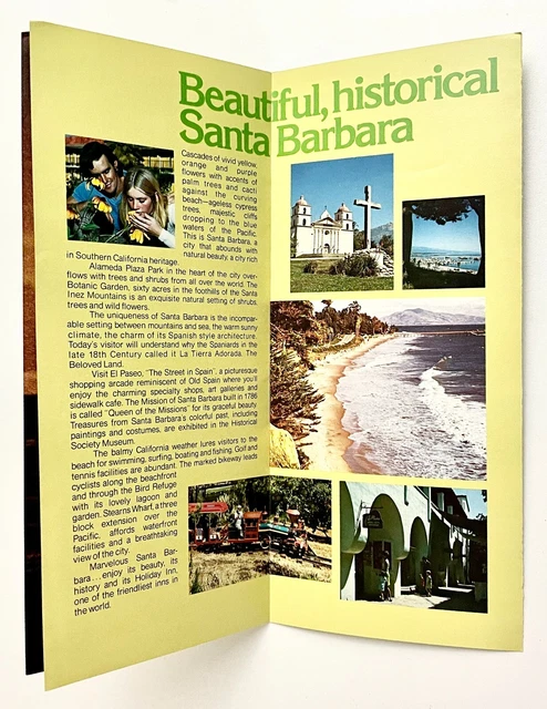 1970S HOLIDAY INN Santa Barbara Goleta California Vintage Hotel Travel ...