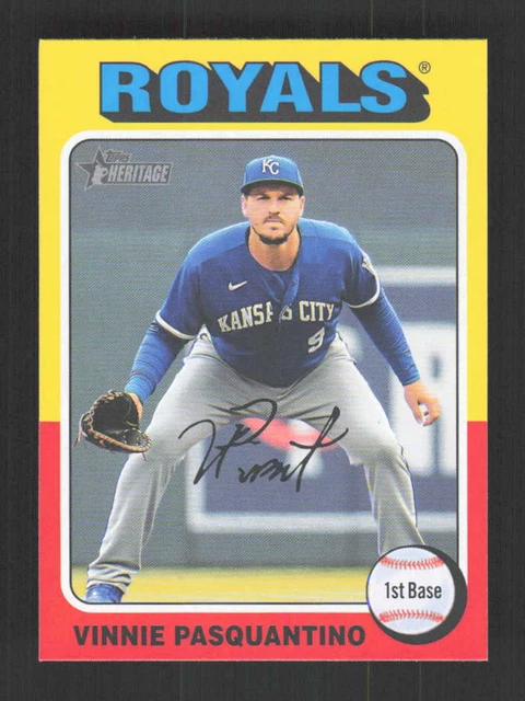VINNIE PASQUANTINO 2024 Topps Heritage Mini Kansas City Royals #365 EUR ...