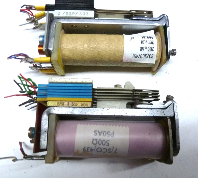 GPO STROWGER 2 3000 Type Relay 1 Has 800 Ohm Coil The Other Has A 200 ...