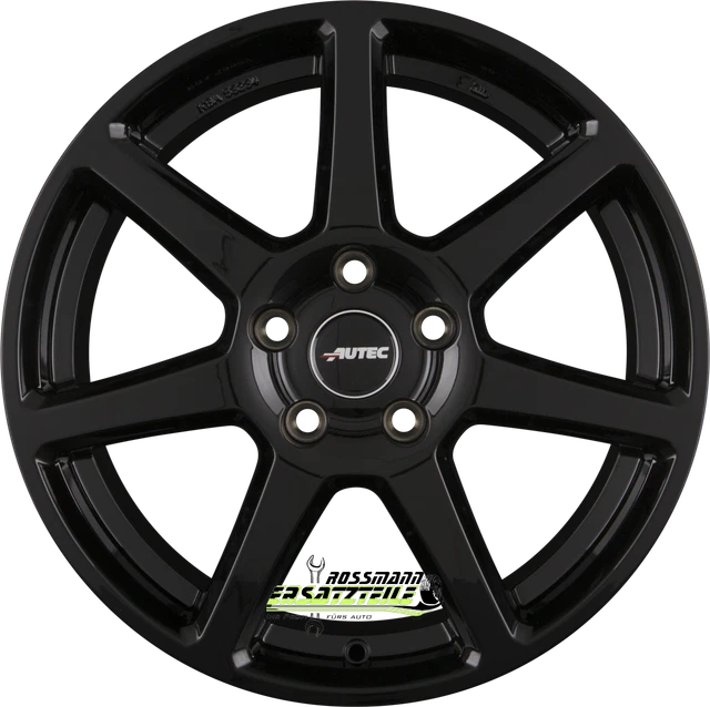 4X AUTEC TYP TE - Tallin ECE schwarz 7.5x18 ET45 - LK5/114.3 ML67.1 ...