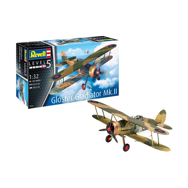 REVELL / MONOGRAM Modèle Kit 1/32 Gloster Gladiator Mk. II Nouveau EUR ...