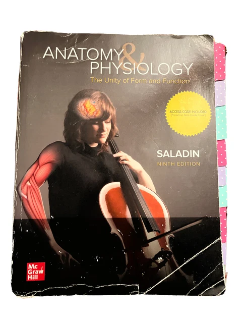 ANATOMY & PHYSIOLOGY The Unity of Form and Function Saladin 9th Ed. $9. ...