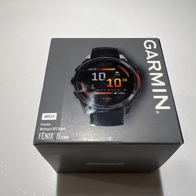 GARMIN FENIX 8 AMOLED Smart Watch - Slate Grey and Black £669.70 ...