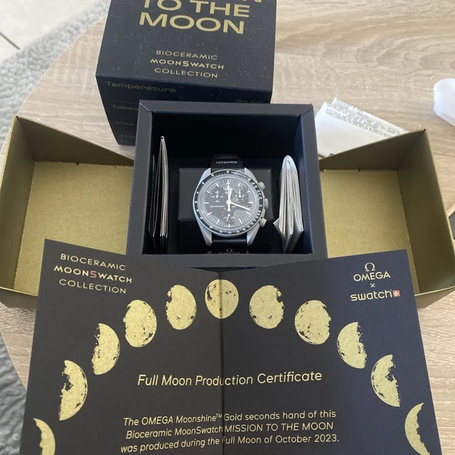 OMEGA X SWATCH Moonswatch - Mission To The Moon Gold - Cold Moon NEUF ...