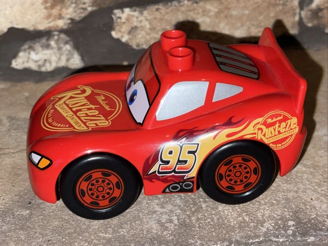 LEGO DUPLO PIXAR Cars LIGHTNING MCQUEEN Rust-eze Hood #95 Car Figure ...