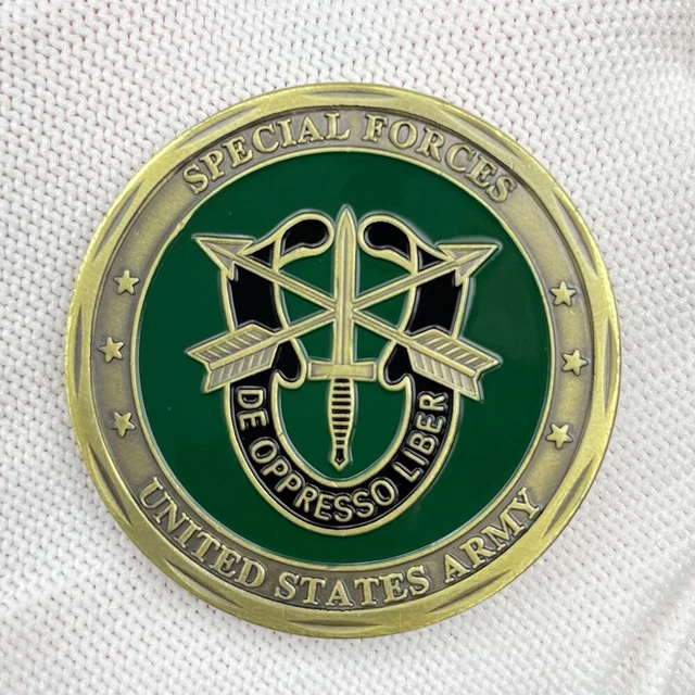 US ARMY SPECIAL Forces Military Challenge Coin Green Beret Bronze Coin ...