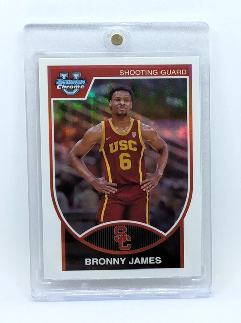 BRONNY JAMES 2024 Topps Bowman U Silver Retro Rookie Rc #07B-1 Usc Nba ...