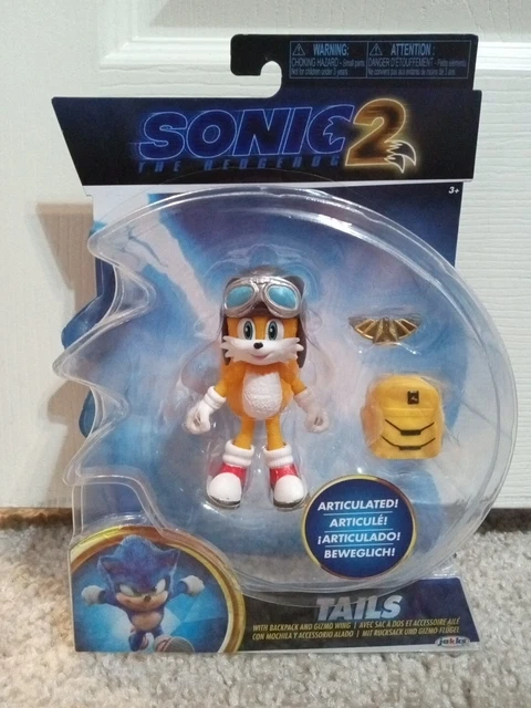 SONIC THE HEDGEHOG 2 Movie Figure Pilot TAILS Gizmo Wing 2022 JAKKS ...