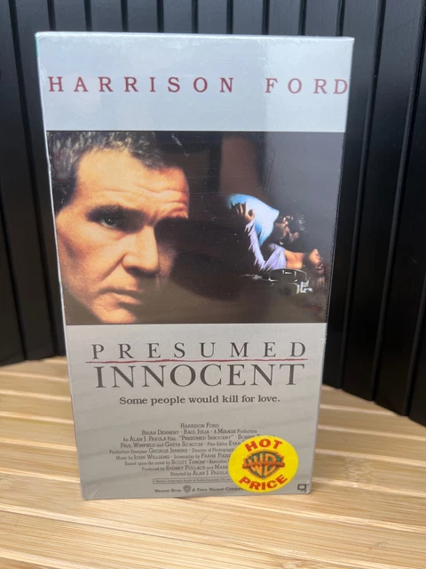 NEW PRESUMED INNOCENT Harrison Ford Movie VHS Tape Warner Home Video ...