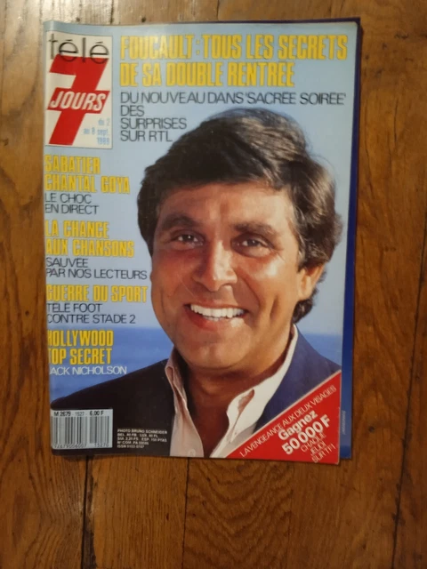 MAGAZINE TÉLÉ 7 jours de 1991 - Jean-Pierre Foucault EUR 5,00 - PicClick FR