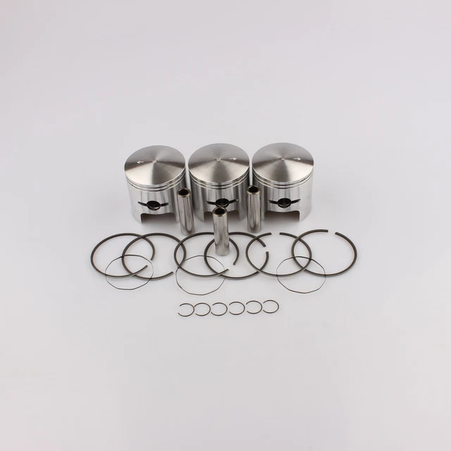 COMPLETE PISTON SET 71 mm (standard dimensions) for Kawasaki H2 750 ...