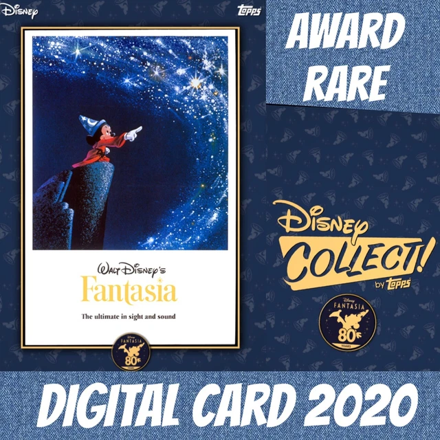 TOPPS DISNEY COLLECT Award Fantasia Characters Poster Blue 2020 Digital ...