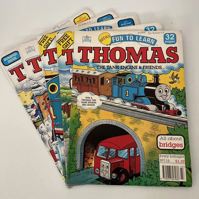 5 X FUN to Learn with Thomas Tank Engine & Friends Redan Comic 1995 No ...