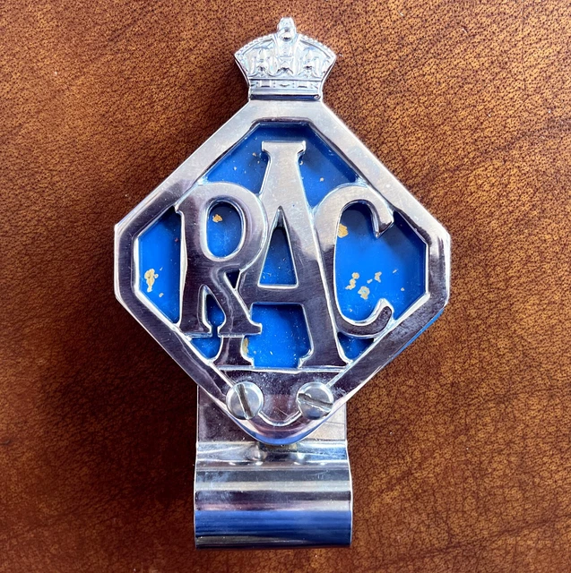 VINTAGE 1960S ORIGINAL British RAC Royal Automobile Club Member Badge £ ...