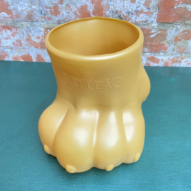 RARE OFFICIAL DISNEY Lion King Popcorn Bucket From Brazil Rei Leao Paw ...