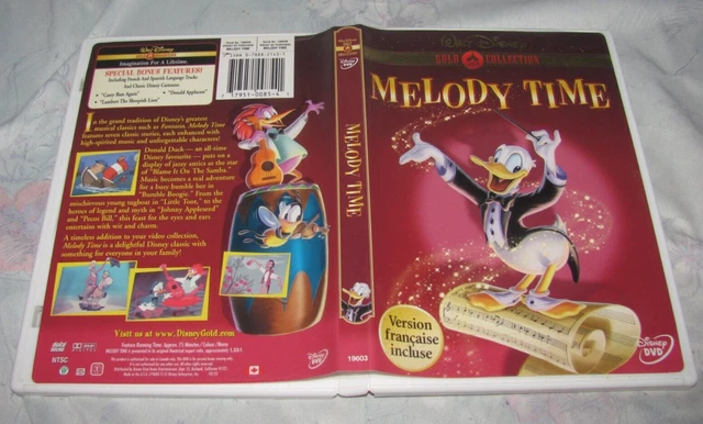 DISNEY DVD GOLD Collection Melody Time, Donald Duck $15.99 - PicClick CA
