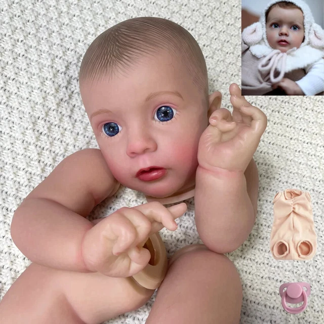 24IN UNFINISHED DIY Kits Realistic Reborn Baby Doll Kit Missy Hand ...