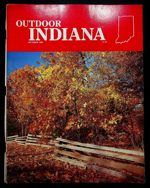 VINTAGE OUTDOOR INDIANA Magazine October 1988 Brown County State Park ...