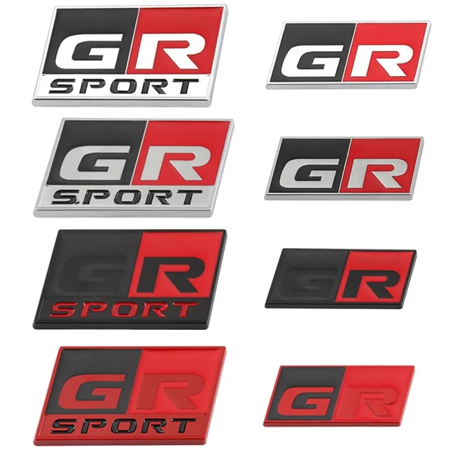 GR SPORT CAR Emblem JDM Racing Decal Trunk Stickers Grille Badge Logo ...