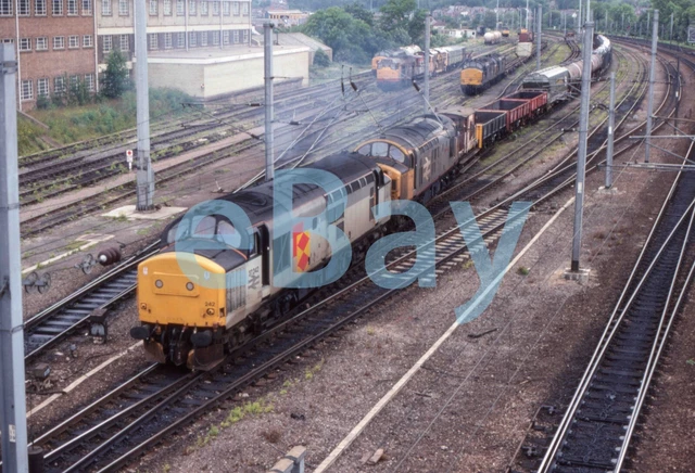 35MM RAILWAY SLIDE of Class 37 37242 & 37068 @ Ipswich Copyright to ...