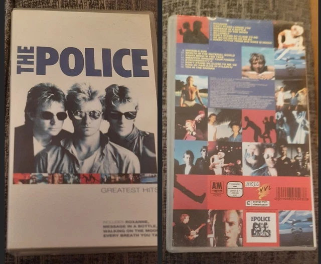 THE POLICE GREATEST Hits VHS Video tape, music videos, Sting. Roxanne ...