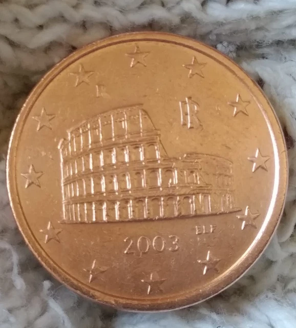 MONETA &RARA& DA 5 Cent 2003 Italia con Tiratura di soli 1.844.000 ...