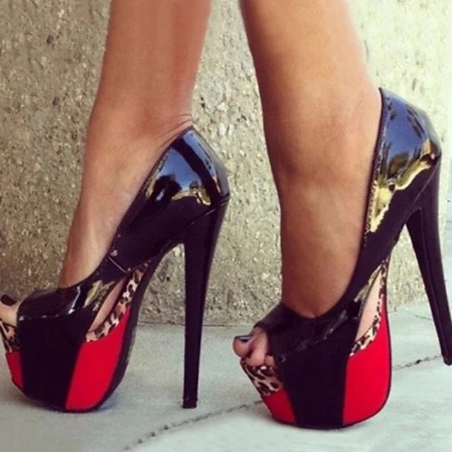 SEXY WOMEN HIGH Heels Pumps Peep Toe Platform Party Prom Shoes Woman ...
