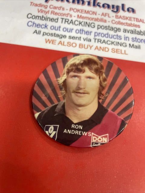ESSENDON BOMBERS RON Andrews VFL AFL Badge $15.00 - PicClick AU