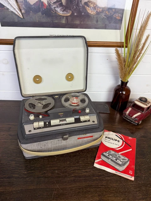 VINTAGE PHILIPS EL3541 Reel to Reel Tape Recorder Player 50's 60's ...
