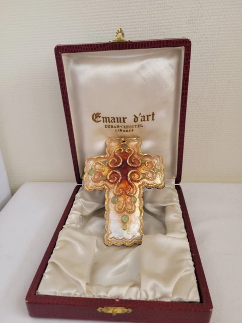 CROIX ÉMAUX DE Limoges signé Duban-Christel année 50 EUR 99,00 ...