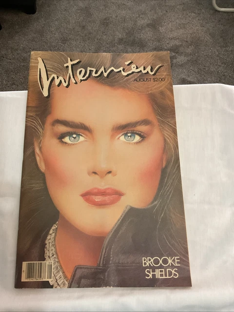 ANDY WARHOL’S INTERVIEW Magazine August 1983 Brooke Shields Cover £20. ...