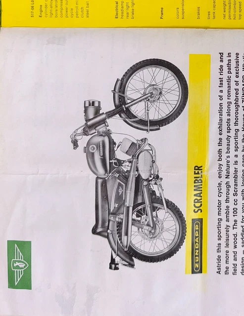 ZUNDAPP GS 100 scrambler mod 519 six days EUR 15,00 - PicClick IT