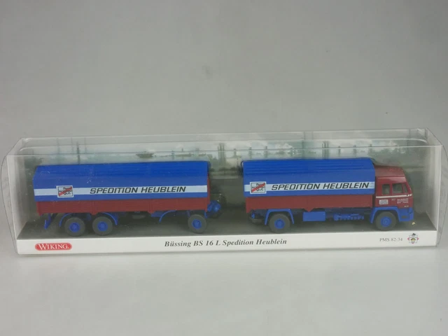 WIKING 1/87 H0 PMS 82-34 Büssing BS 16 L Spedition Heublein Box 130098 EUR 24,90 - PicClick DE