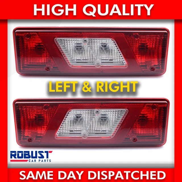 FOR FORD TRANSIT Mk8 Tipper Pick-Up Rear Left & Right Tail Light Lamp ...