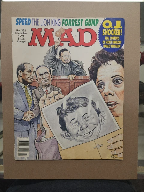MAD MAGAZINE DECEMBER 1994 #332, O. J. Simpson trial £7.91 - PicClick UK