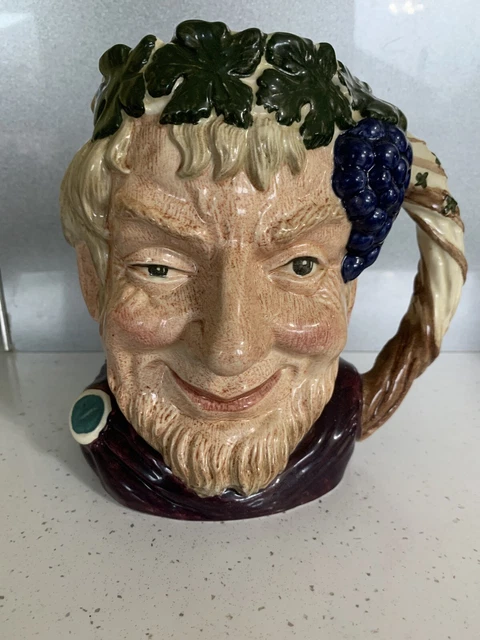 ROYAL DOULTON LARGE Character Toby Jug Bacchus D6499 £22.99 - PicClick UK