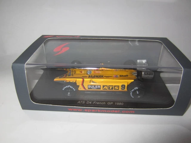 SPARK S4365 1/43 ATS D4 Ford 1980 France GP #9 Marc Surer Model Car £ ...