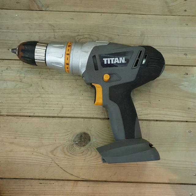 TITAN TTE273COM SILVER/GREY Portable Handheld 18 Volt Ni-Cd Cordless ...